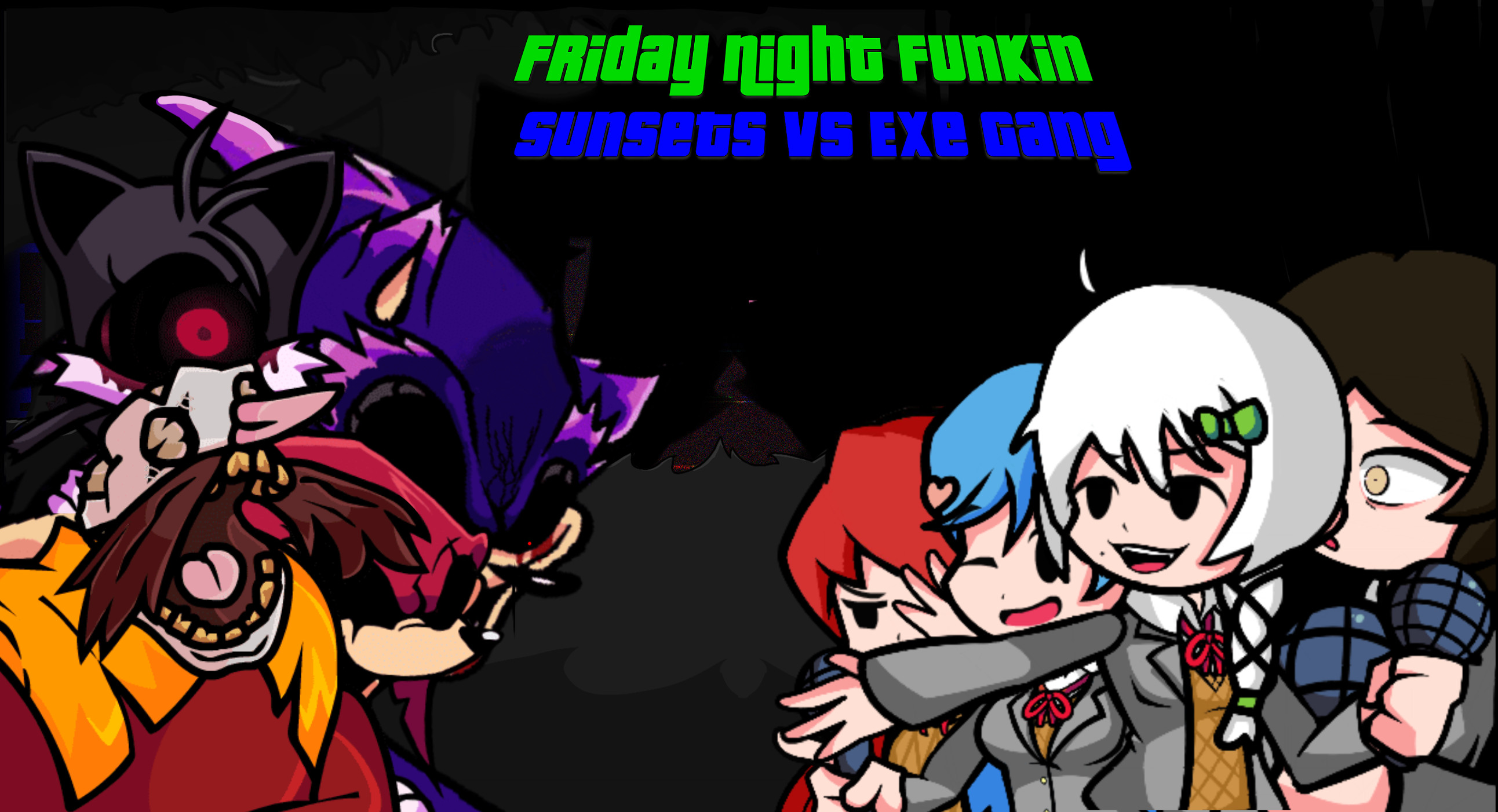Sunsets Vs Exe Gang (Demo Out) Work In Progress for Friday Night Funkin ...