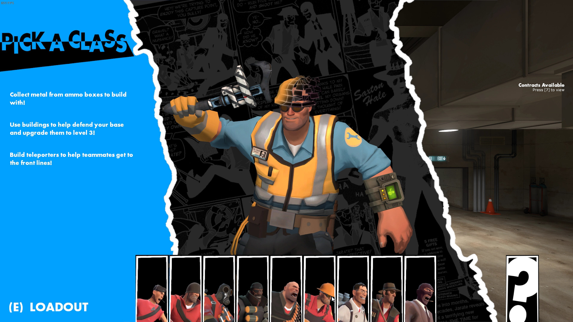 Alternate Class Select Animations (WIP) Work In Progress for Team Fortress 2 | TF2 Works In Progress