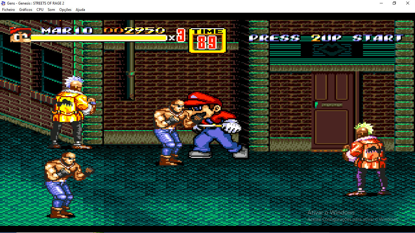Mario hack Work In Progress for Streets of Rage 2 | SoR2 Works In Progress