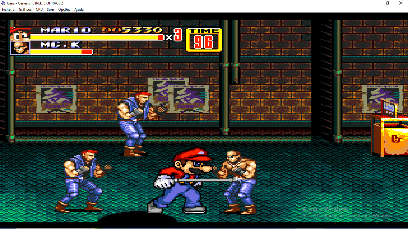 Mario hack Work In Progress for Streets of Rage 2 | SoR2 Works In Progress