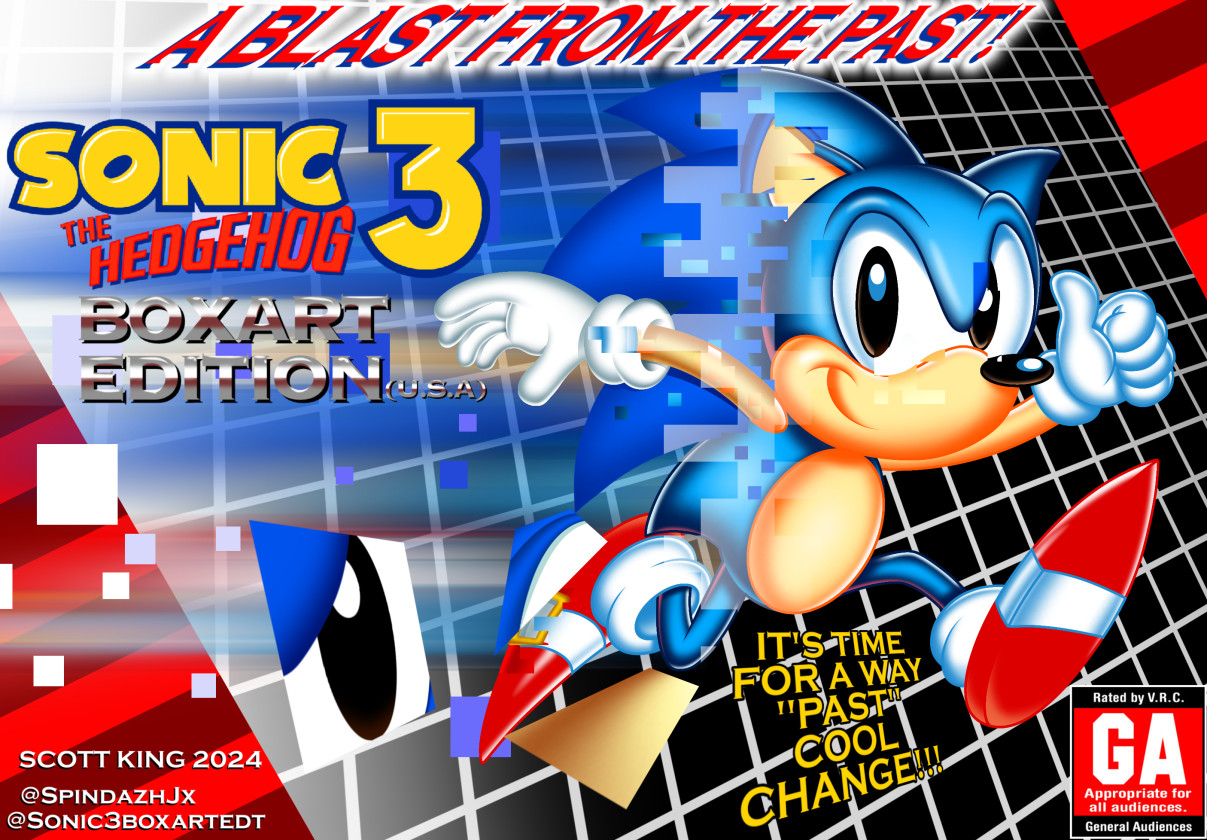 SONIC 3: BOXART EDITION (U.S.A) Work In Progress for Sonic 3 A.I.R ...