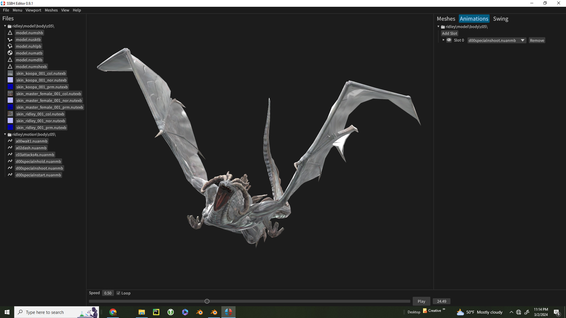 The Immaculate One (Dragon Rhea) over Ridley Work In Progress for Super ...