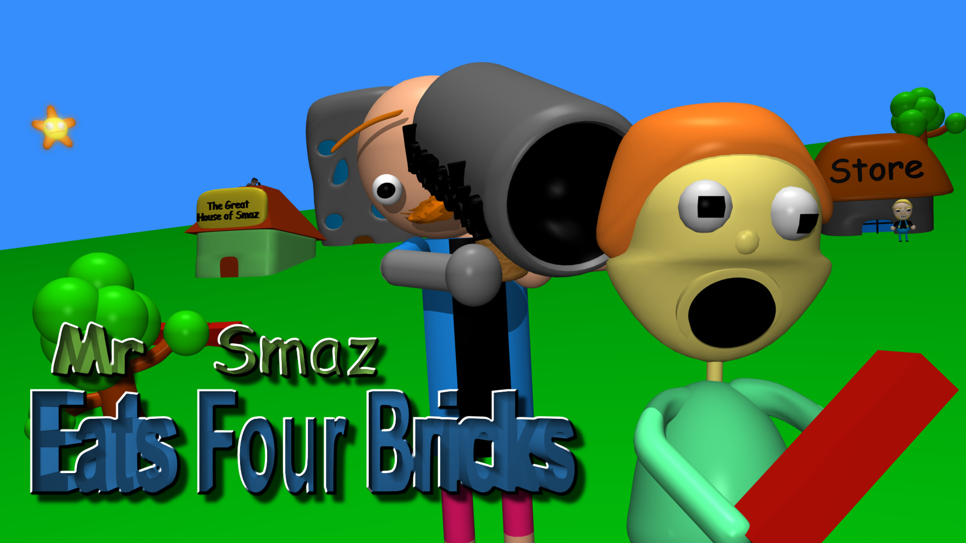 Mr Smaz Eats Four Bricks Work In Progress for Baldi's Basics | Baldi ...