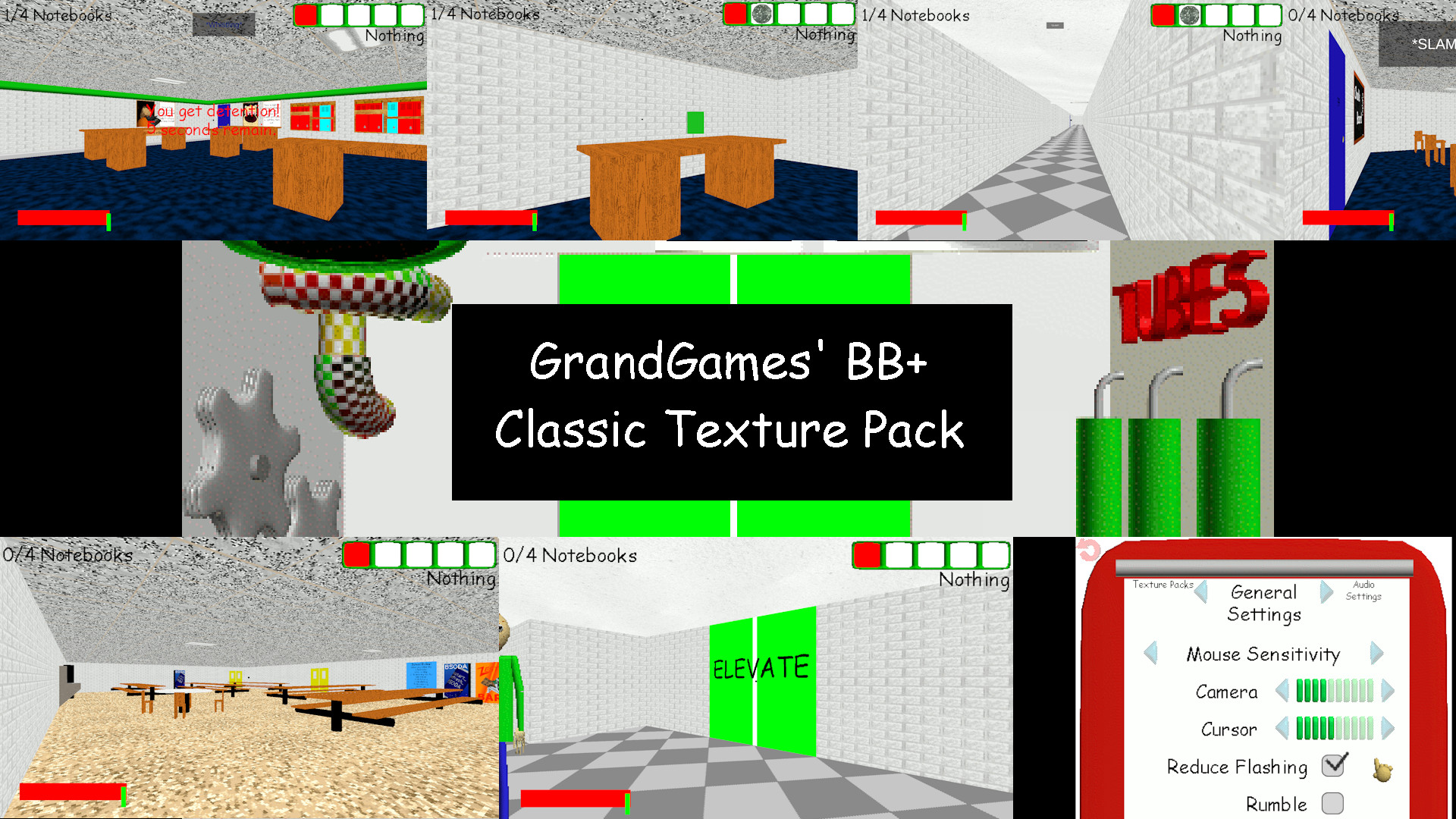 GrandGames' BB+ Classic Texture Pack Work In Progress for Baldi's ...
