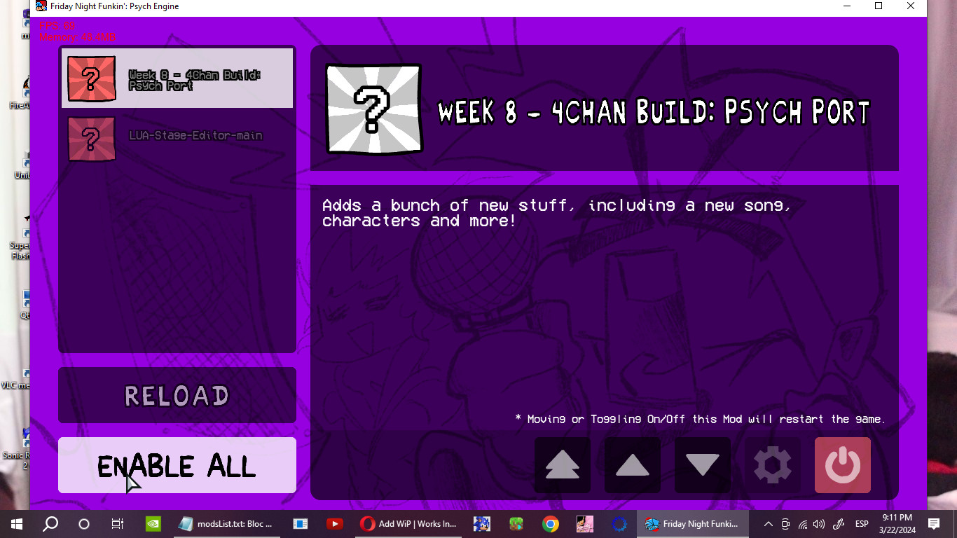 Week8 4Chan Build Psych Port Work In Progress for Friday Night Funkin ...