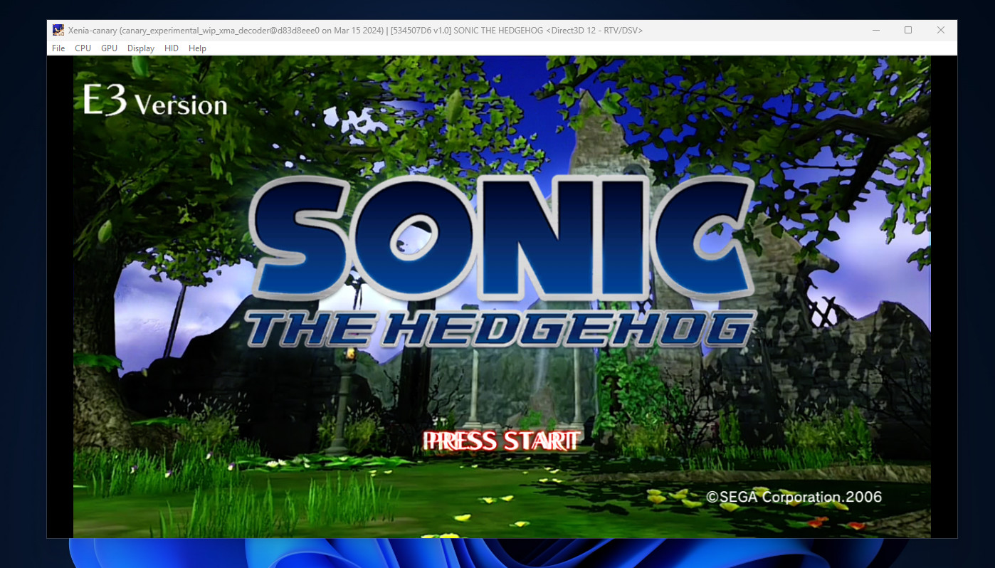 Accurate E3 Title Screen Work In Progress for Sonic the Hedgehog (2006) | Sonic '06 Works In ...