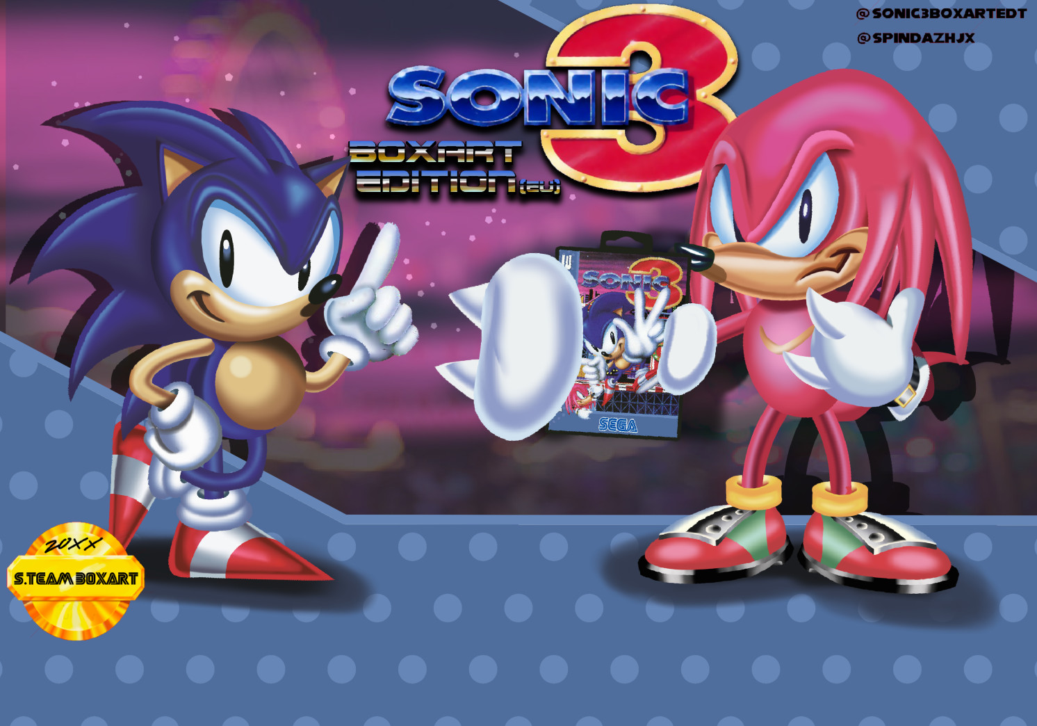 SONIC 3: BOXART EDITION (U.S.A) Work In Progress for Sonic 3 A.I.R ...