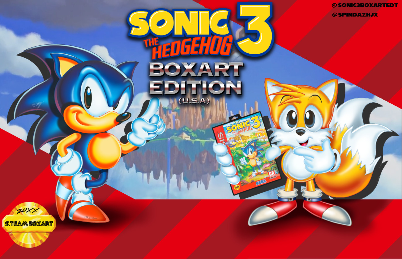 SONIC 3: BOXART EDITION (U.S.A) Work In Progress for Sonic 3 A.I.R ...