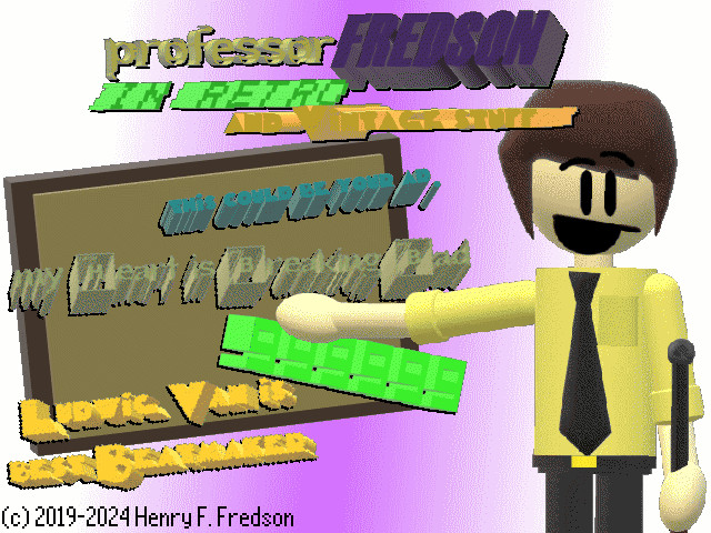 Professor Fredson in Retro and Vintage Stuff Work In Progress for Baldi ...