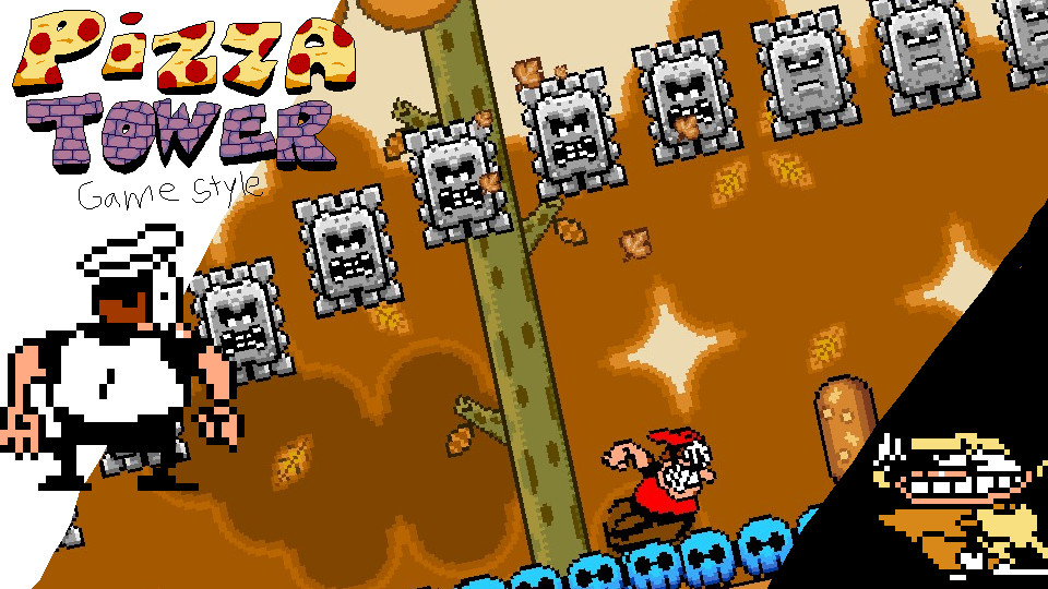 Pizza Tower Game Style Over Super Mario World Work In Progress for ...