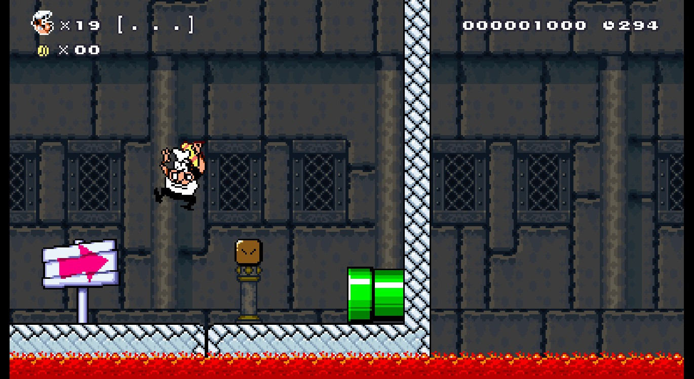 Pizza Tower Game Style Over Super Mario World Work In Progress for ...