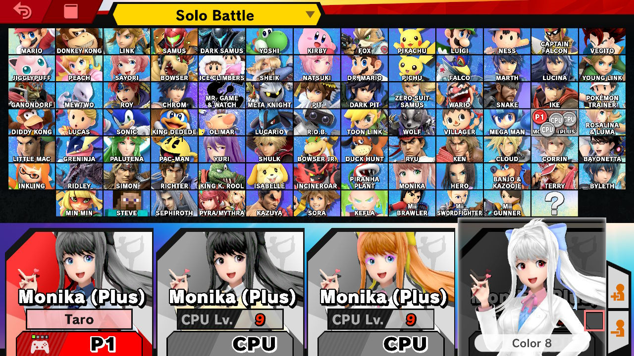 DDLC Project (COMPLETED) Work In Progress for Super Smash Bros ...
