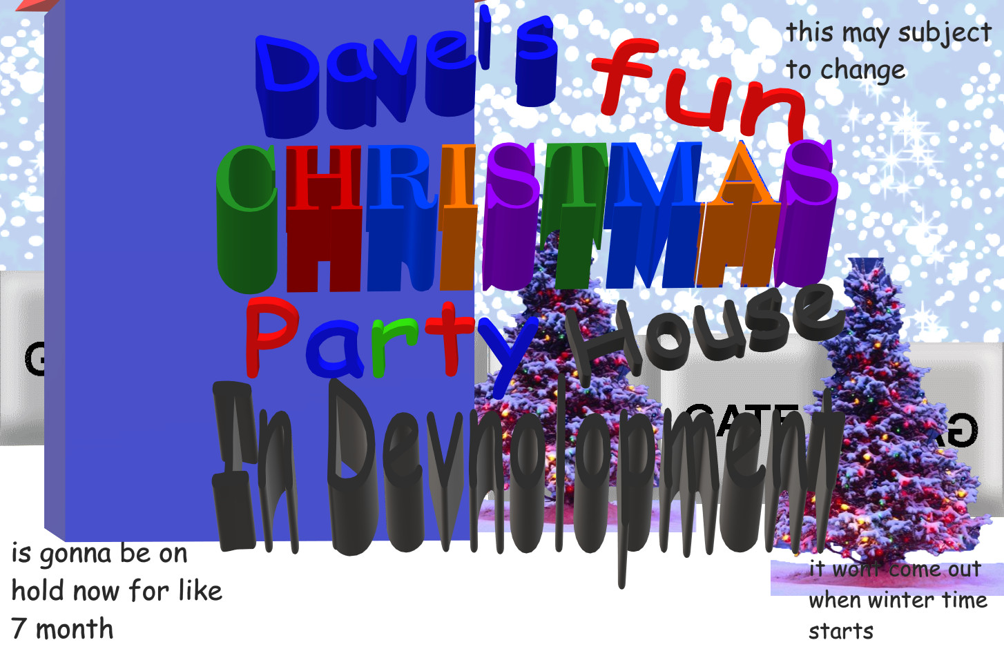 Dave's Fun CHRISTMAS Party House Work In Progress for Baldi's Basics ...