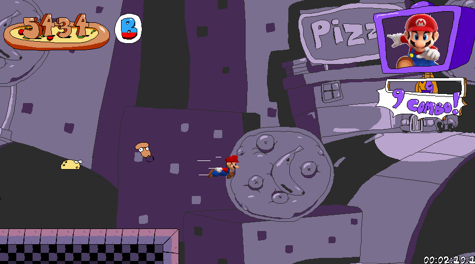 NSMB Mario Over Peppino Work In Progress for Pizza Tower | PT Works In ...