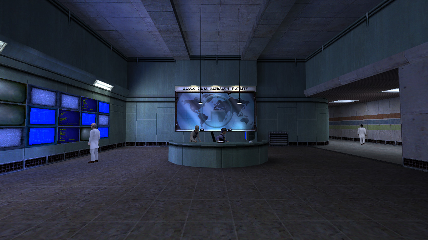 Sector C Lobby Remake Work In Progress for Half-Life 2 | HL2 Works In ...
