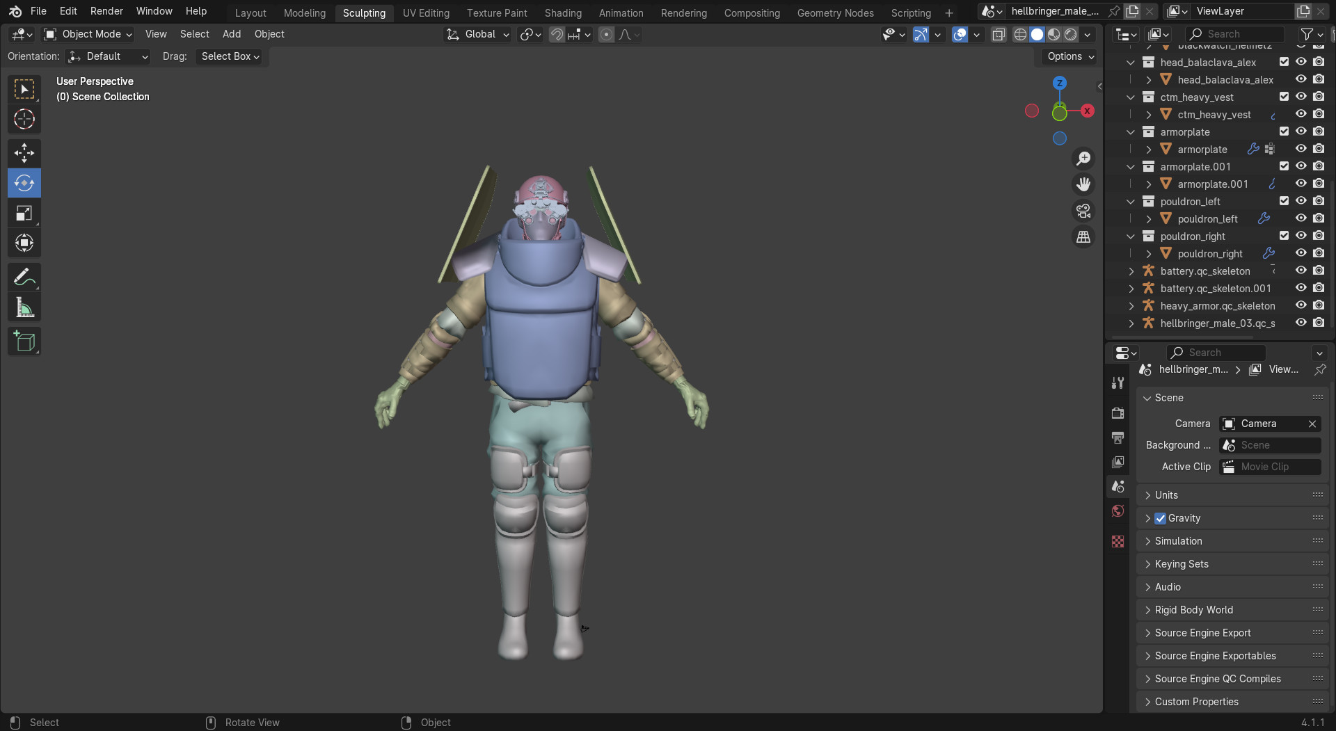 F.E.A.R. replica heavy armor model Work In Progress for Garry's Mod ...
