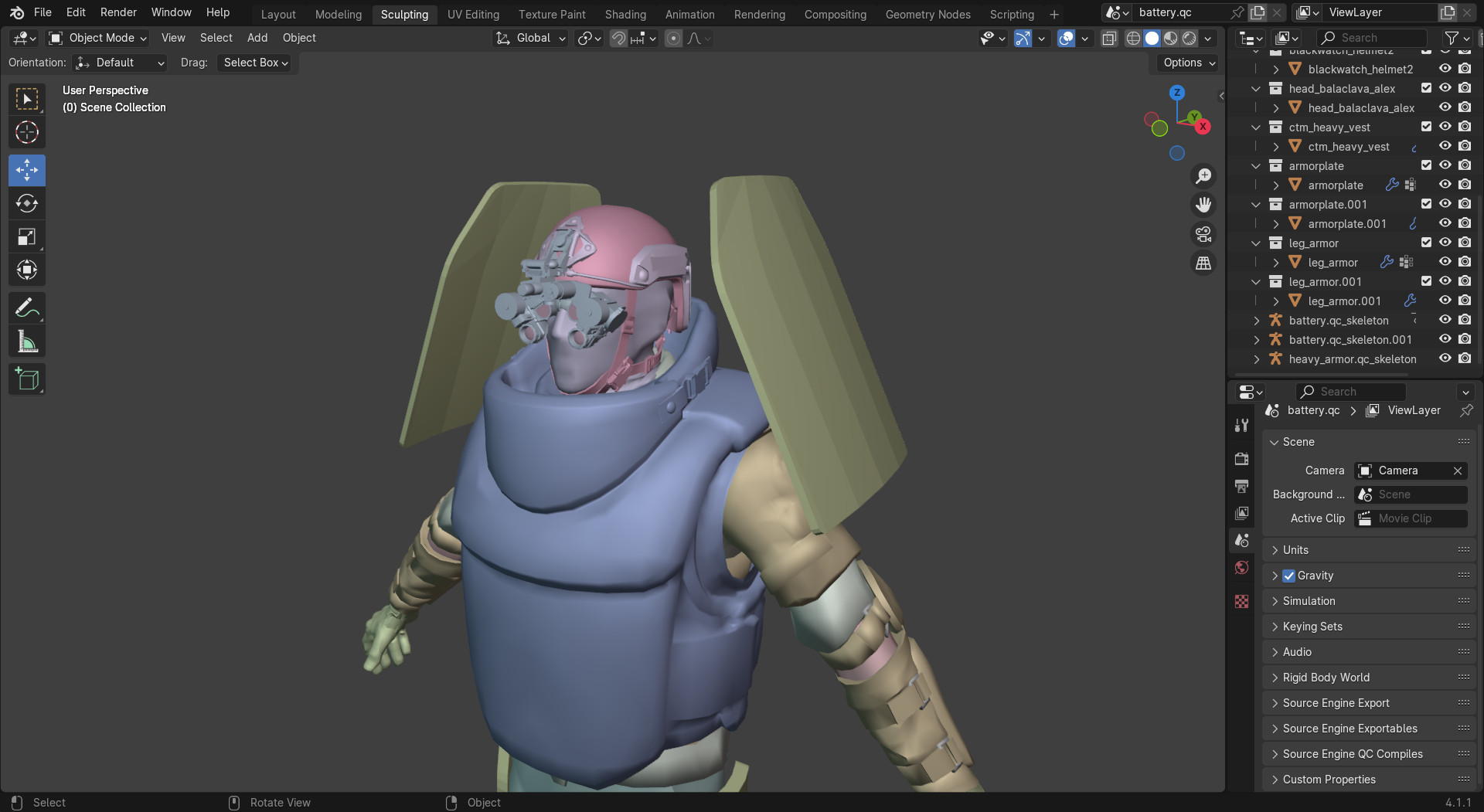 F.E.A.R. replica heavy armor model Work In Progress for Garry's Mod ...