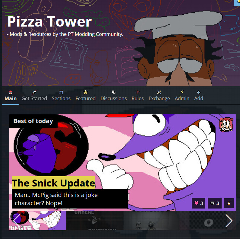 The Snick Update Work In Progress for Pizza Tower | PT Works In Progress