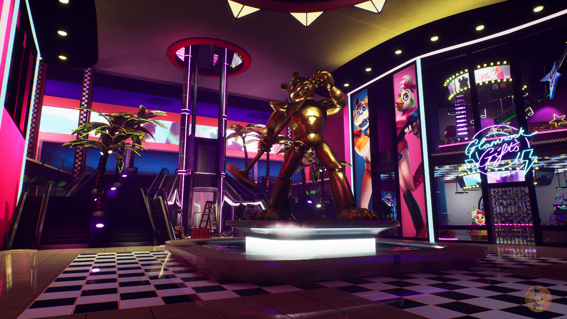 RTX Trailer Lobby Recreation Work In Progress for Five Nights at Freddy's Security Breach | FNaF ...