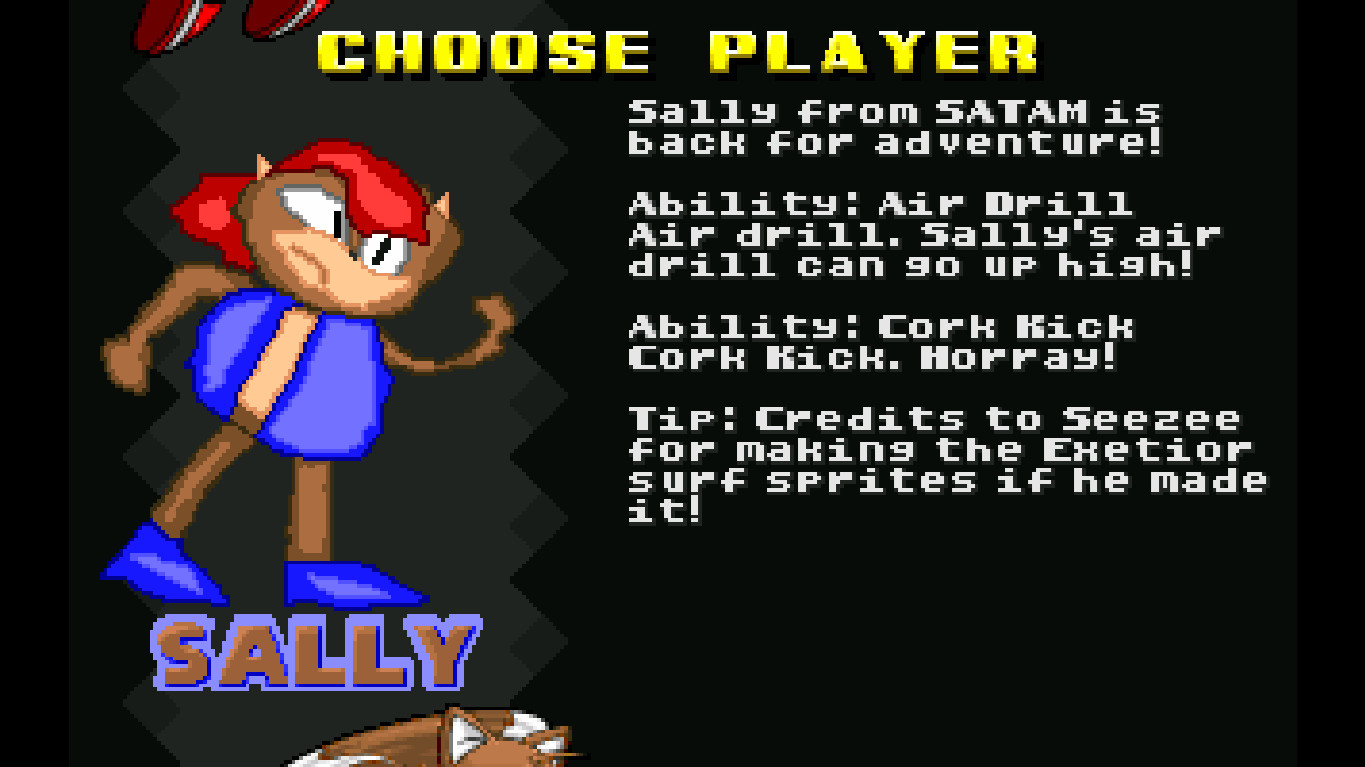 Sally Acorn PreRelease Work In Progress for Sonic Robo Blast 2 | SRB2 ...