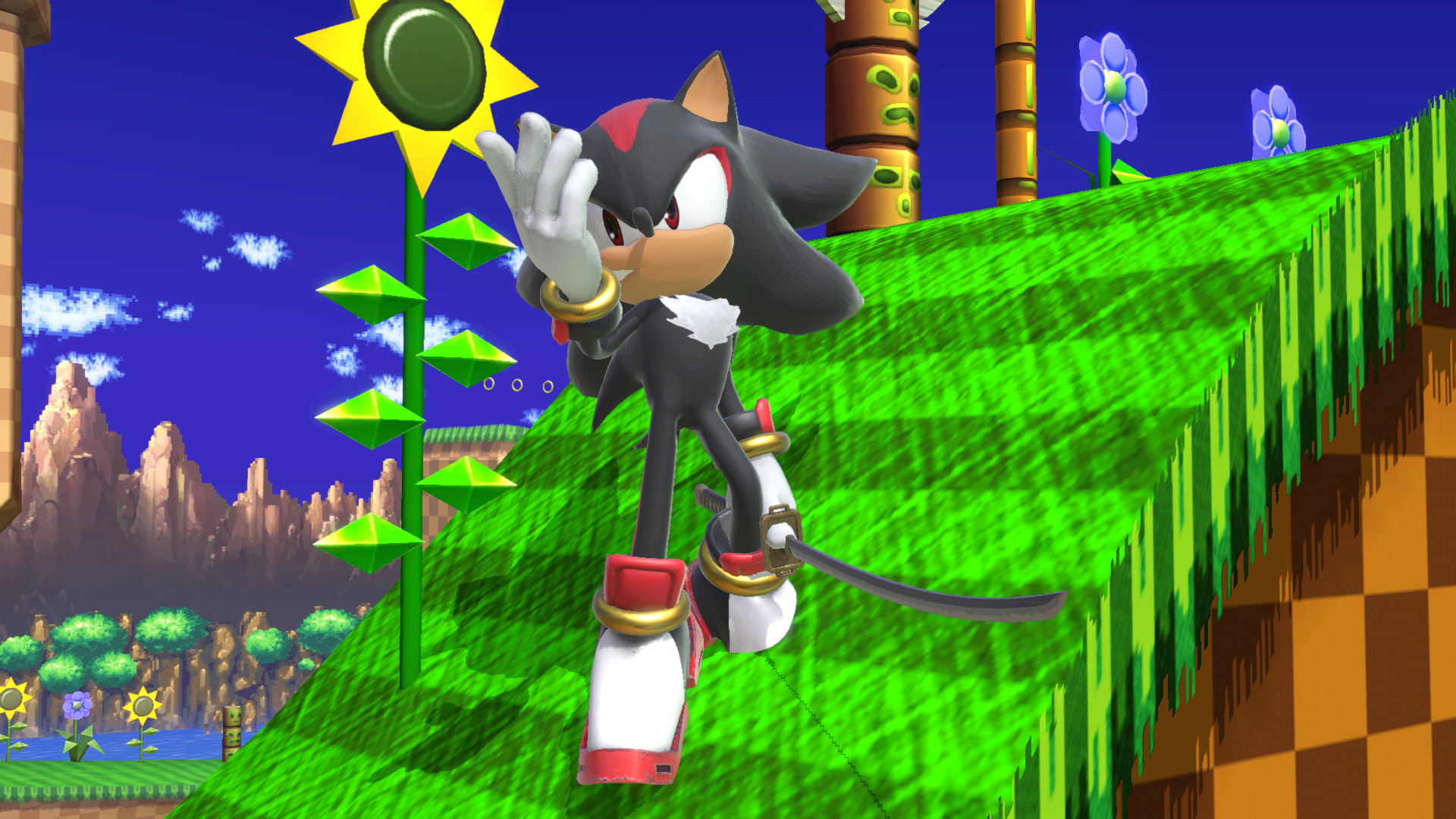 Shadow with Samurai Blade Work In Progress for Super Smash Bros ...