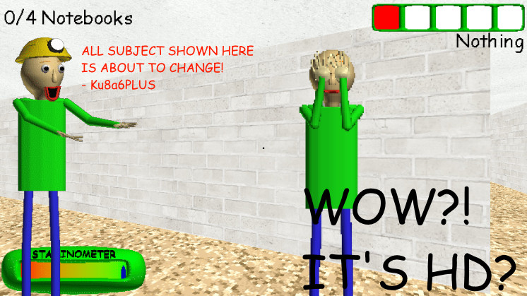 Baldi Basics Plus HD Work In Progress for Baldi's Basics | Baldi Works ...