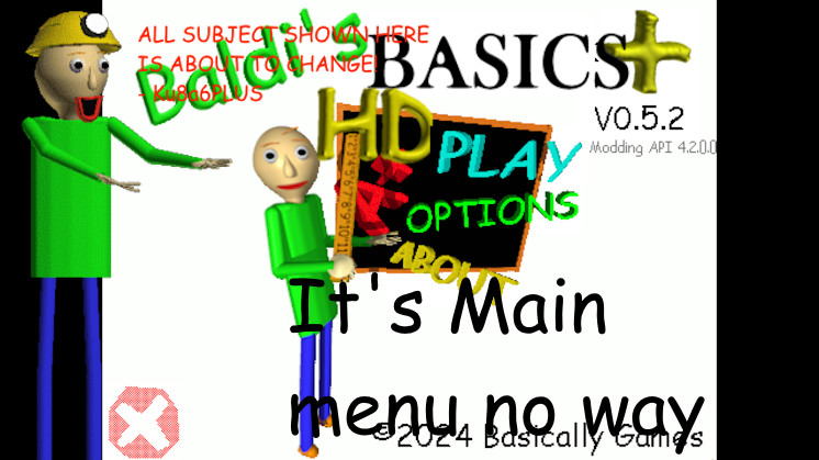 Baldi Basics Plus HD Work In Progress for Baldi's Basics | Baldi Works ...