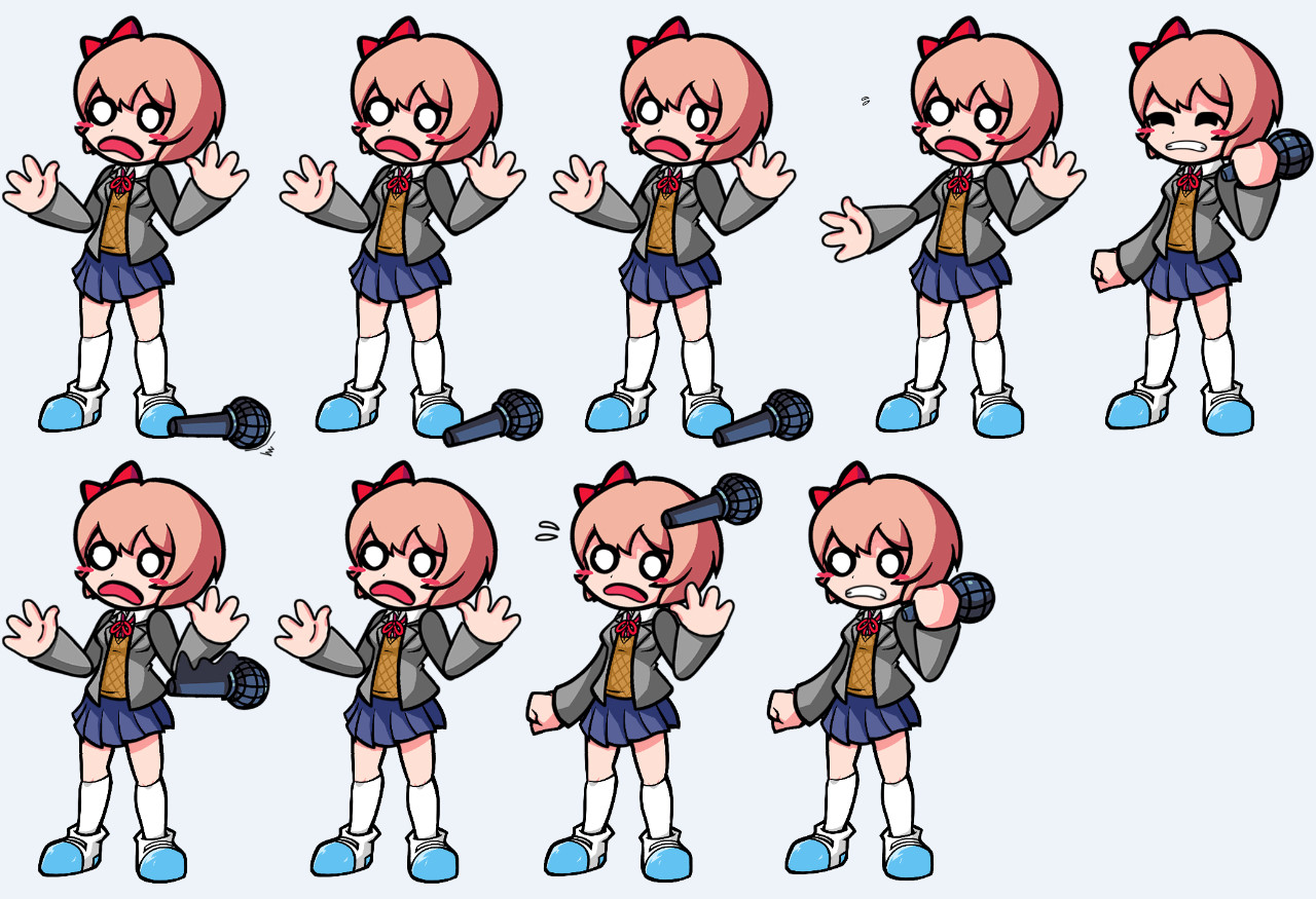 Sayori as BF (full version)[PROJECT REBORN] Work In Progress for Friday Night Funkin' | FNF ...