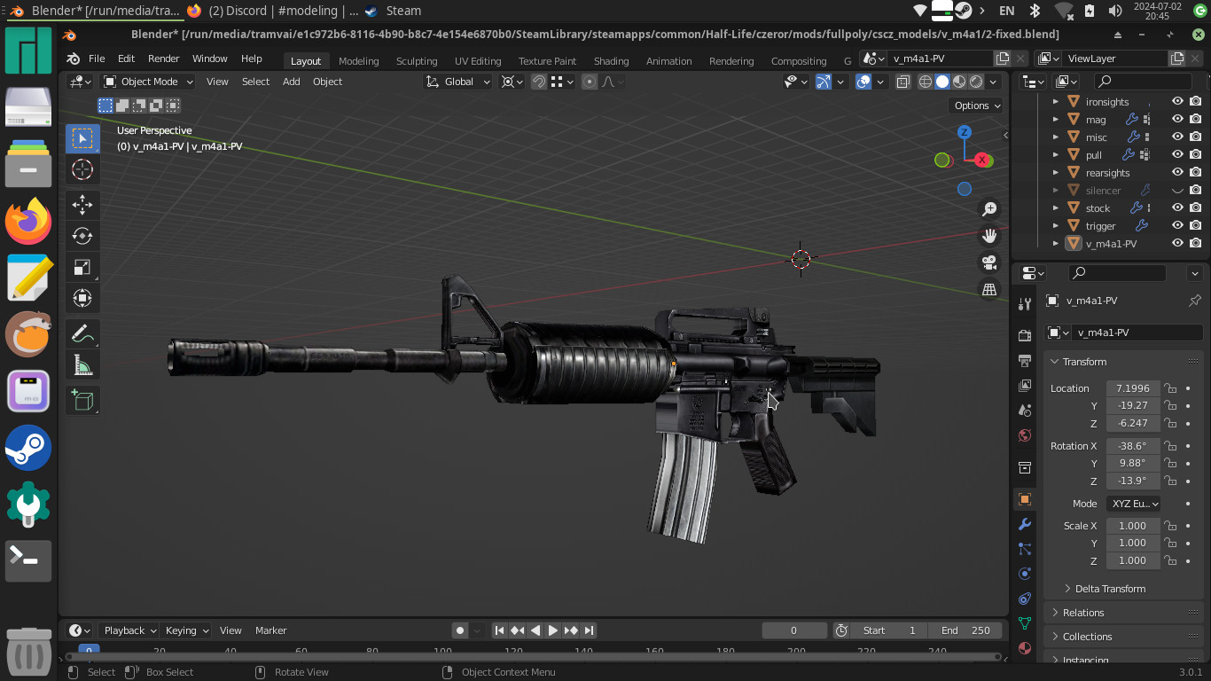 Full-Poly Weapon Models Work In Progress for Counter-Strike: Condition ...