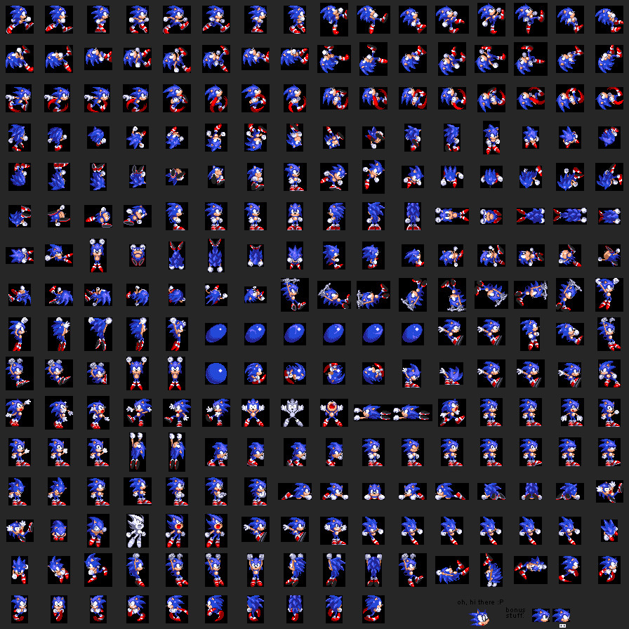 Yet Another Sonic Sprite Overhaul (W.I.P) Work In Progress for Sonic 3 A.I.R. | S3AIR Works In ...