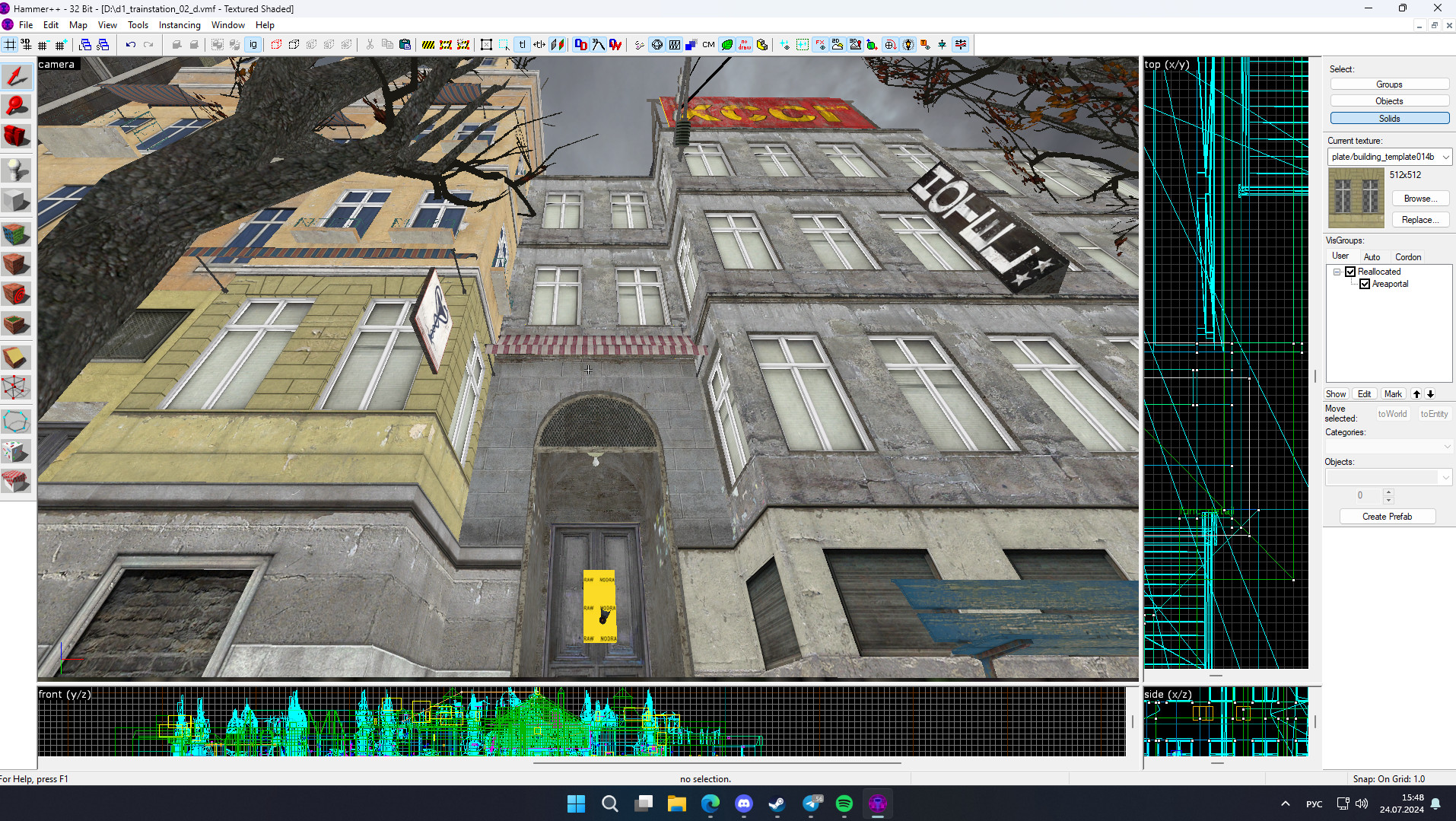 HL2 Geometry Rework (Buildings) Work In Progress for Half-Life 2 | HL2 Works In Progress