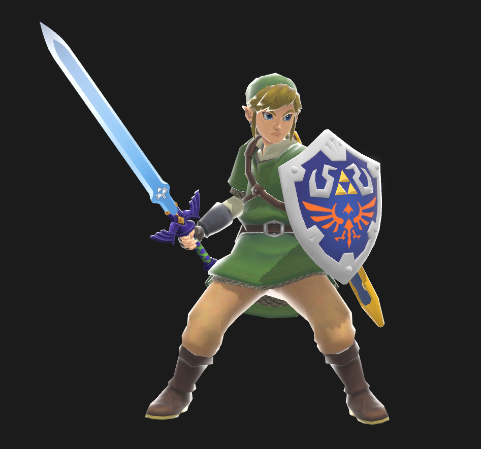 Skyward Sword Link (tunic) WIP Work In Progress for Super Smash Bros ...