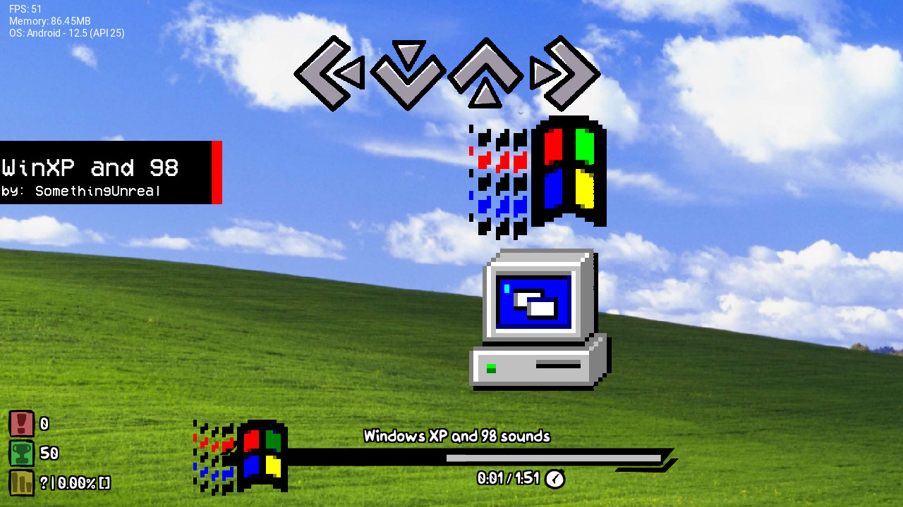 Music with WINDOWS XP and 98 sounds Work In Progress for Friday Night ...