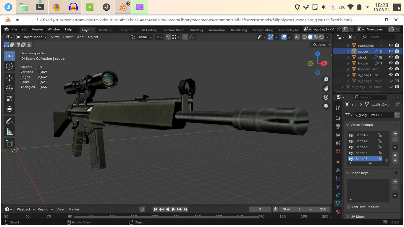 Full-Poly Weapon Models Work In Progress for Counter-Strike: Condition ...