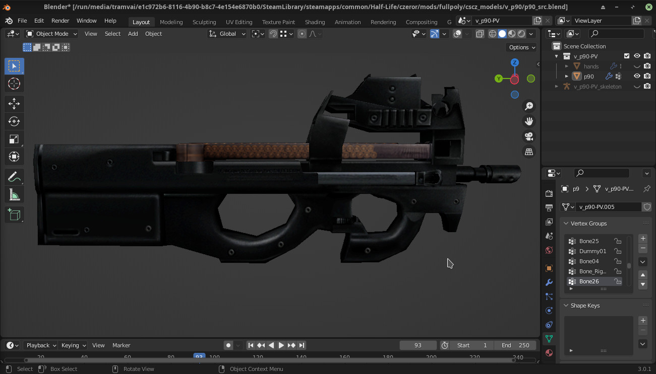 Full-Poly Weapon Models Work In Progress for Counter-Strike: Condition ...