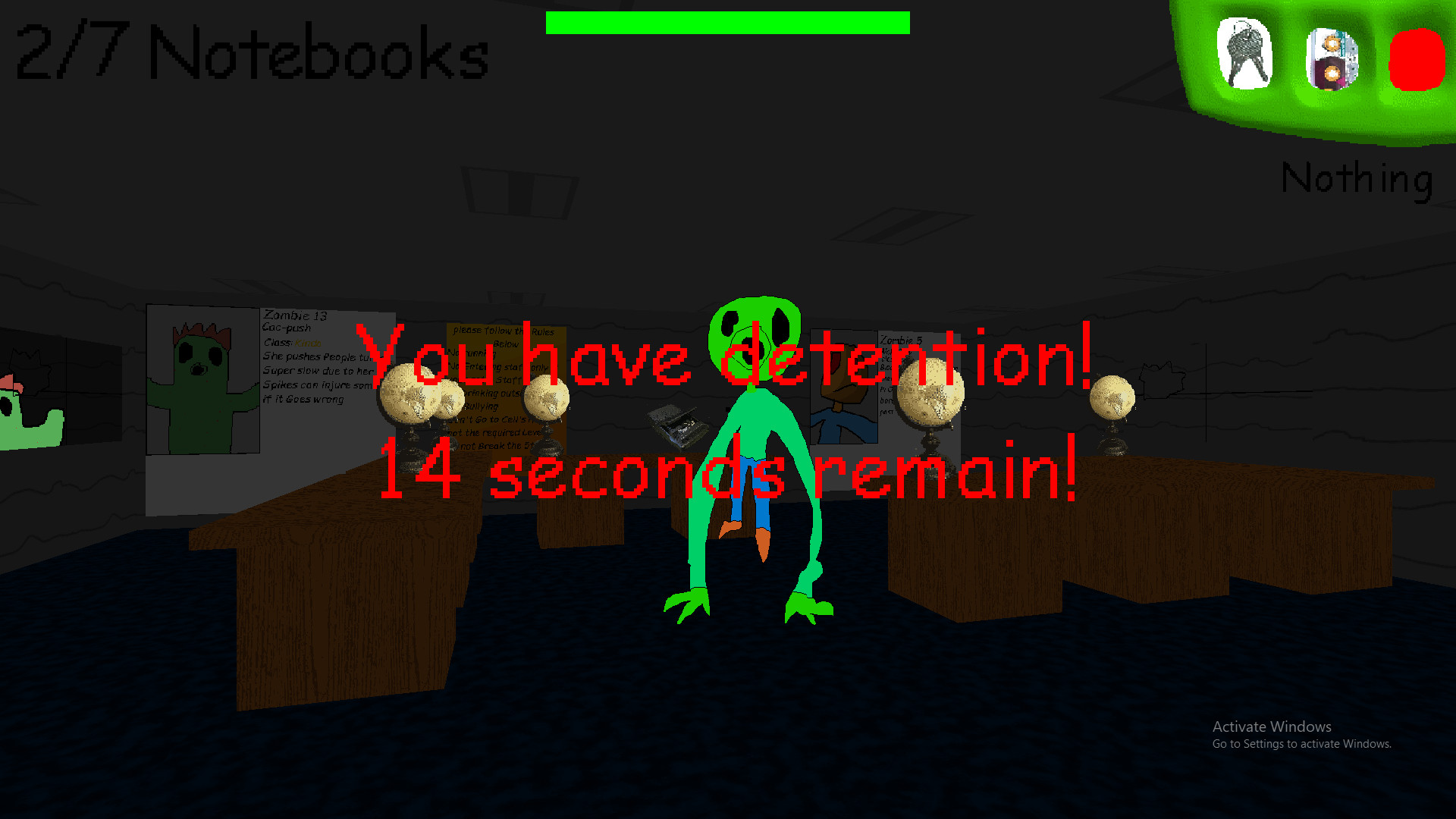 The Zombified Plant Work In Progress for Baldi's Basics | Baldi Works ...