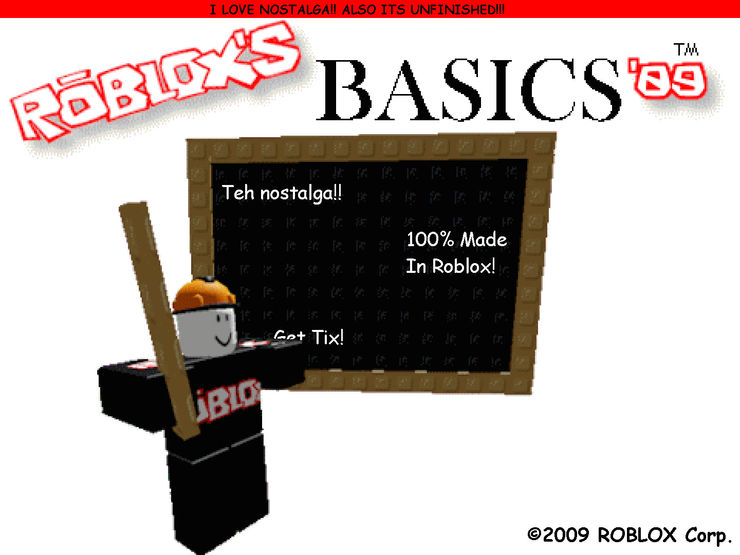Roblox '09 (Roblox's Basics '09) Work In Progress for Baldi's Basics ...