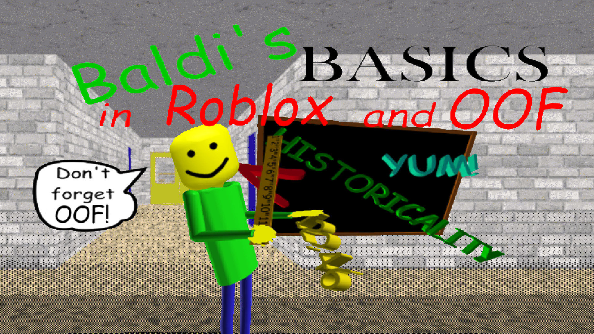 Baldi's Basics in Roblox and Oof Work In Progress for Baldi's Basics ...