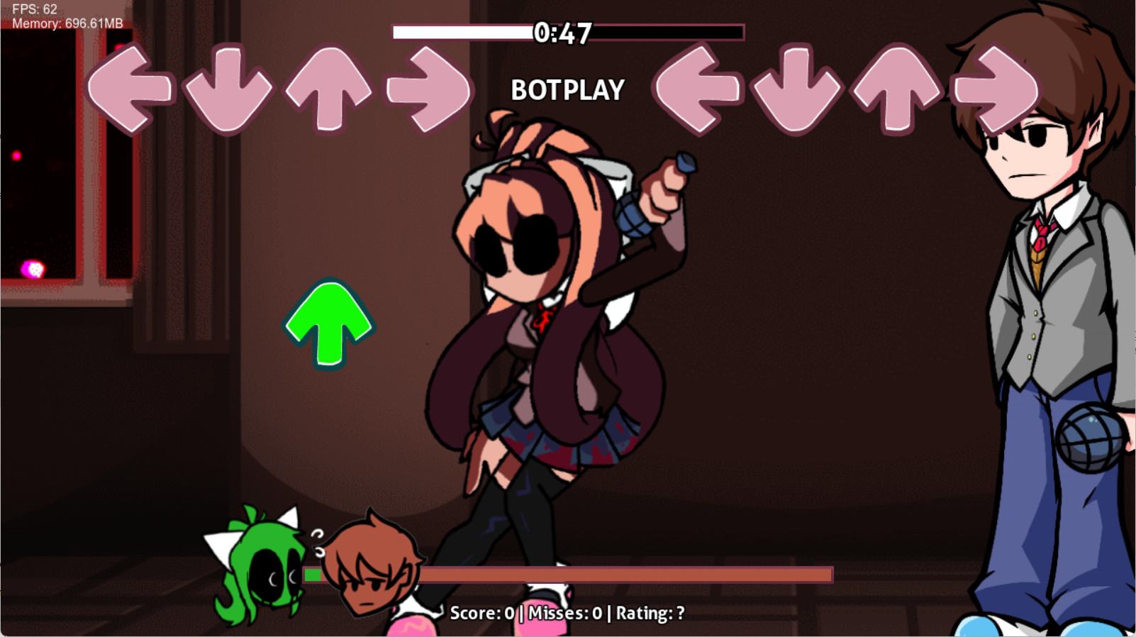 V.S Monika.EXE + (DEMO W.I.P PAGE) Work In Progress for Friday Night ...