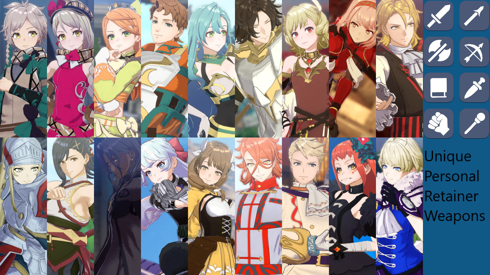 Unique Personal Retainer Weapons Work In Progress for Fire Emblem ...