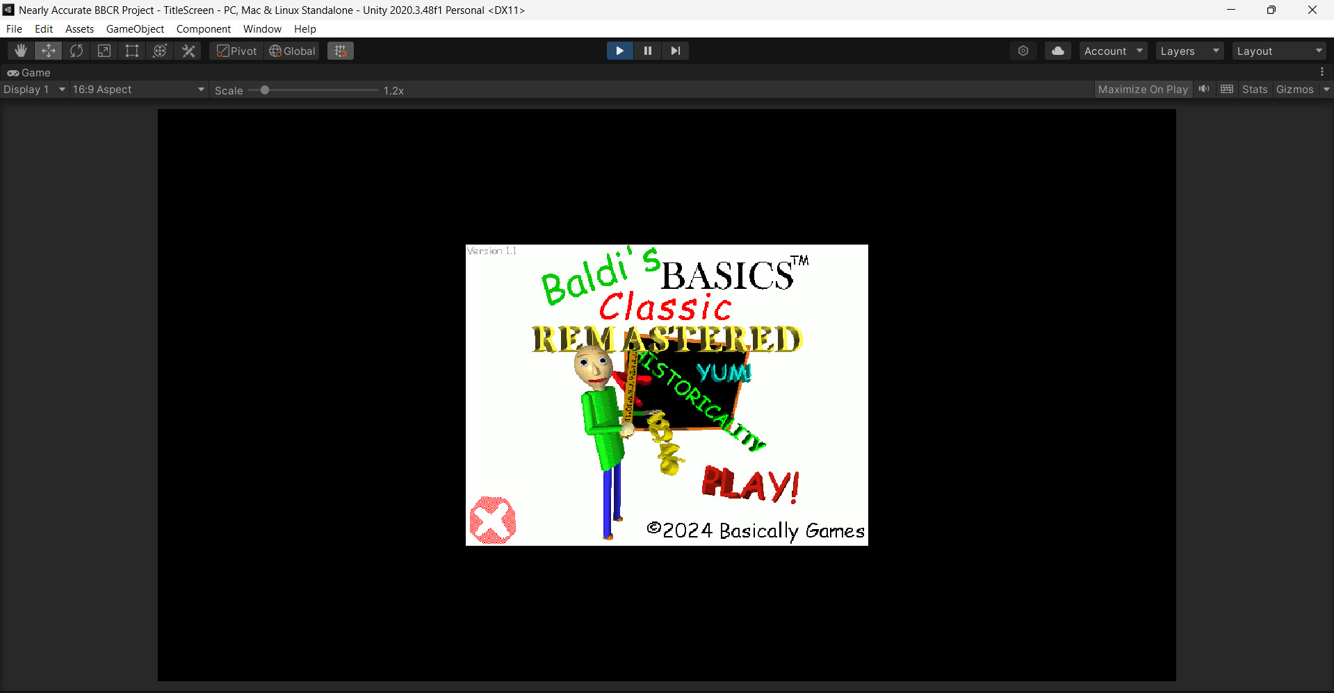 Truly Accurate BBCR "Decompile" Work In Progress for Baldi's Basics | Baldi Works In Progress