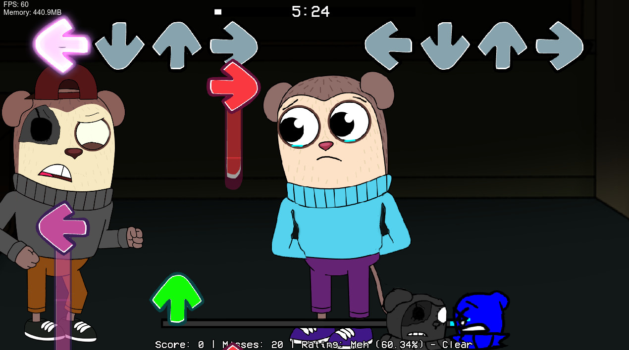 Mediun-Effort Shiftedskull Work In Progress for Friday Night Funkin ...