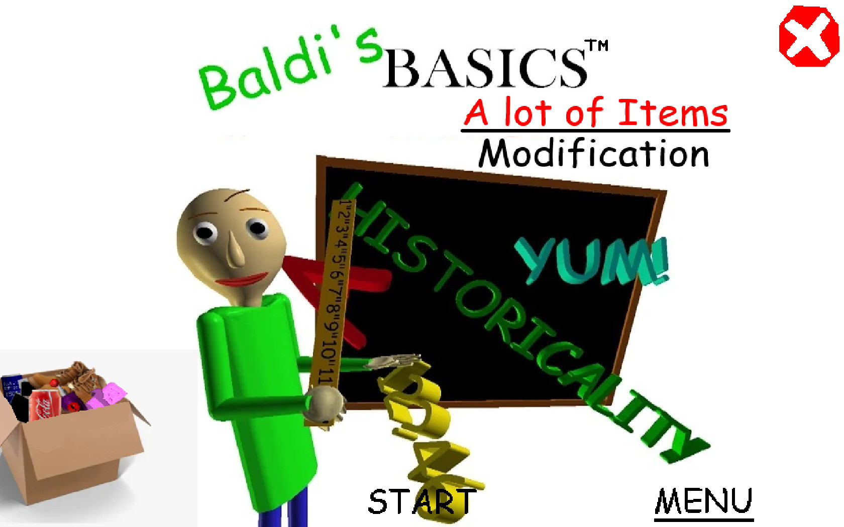 Baldi's Basics A Lot Of Items Work In Progress for Baldi's Basics ...