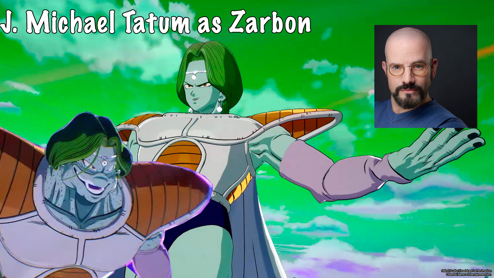 J. Michael Tatum as Zarbon Work In Progress for Dragon Ball: Sparking ...