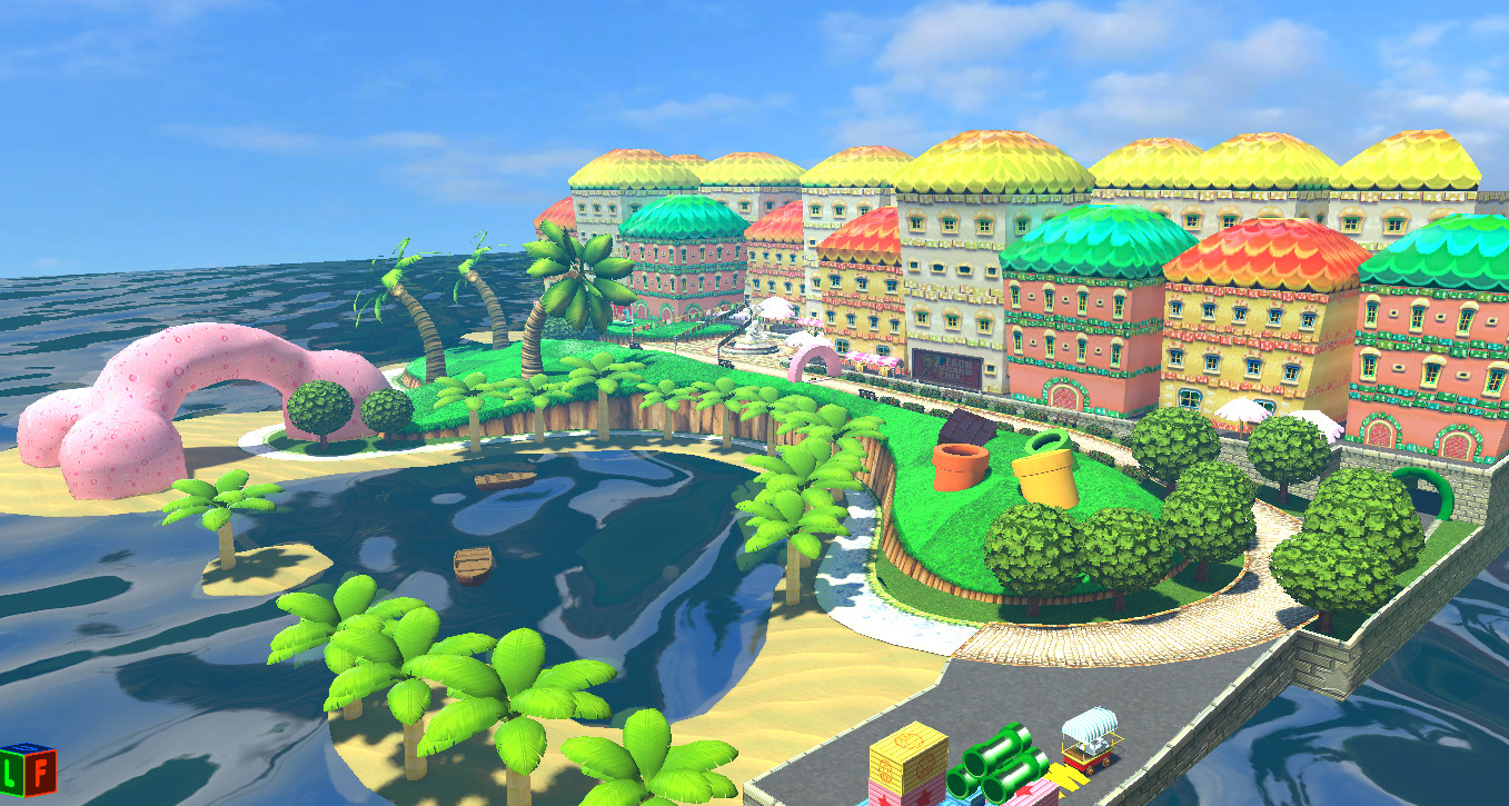 GCN Peach Beach [WIP Custom Track] Work In Progress for Mario Kart 8 ...