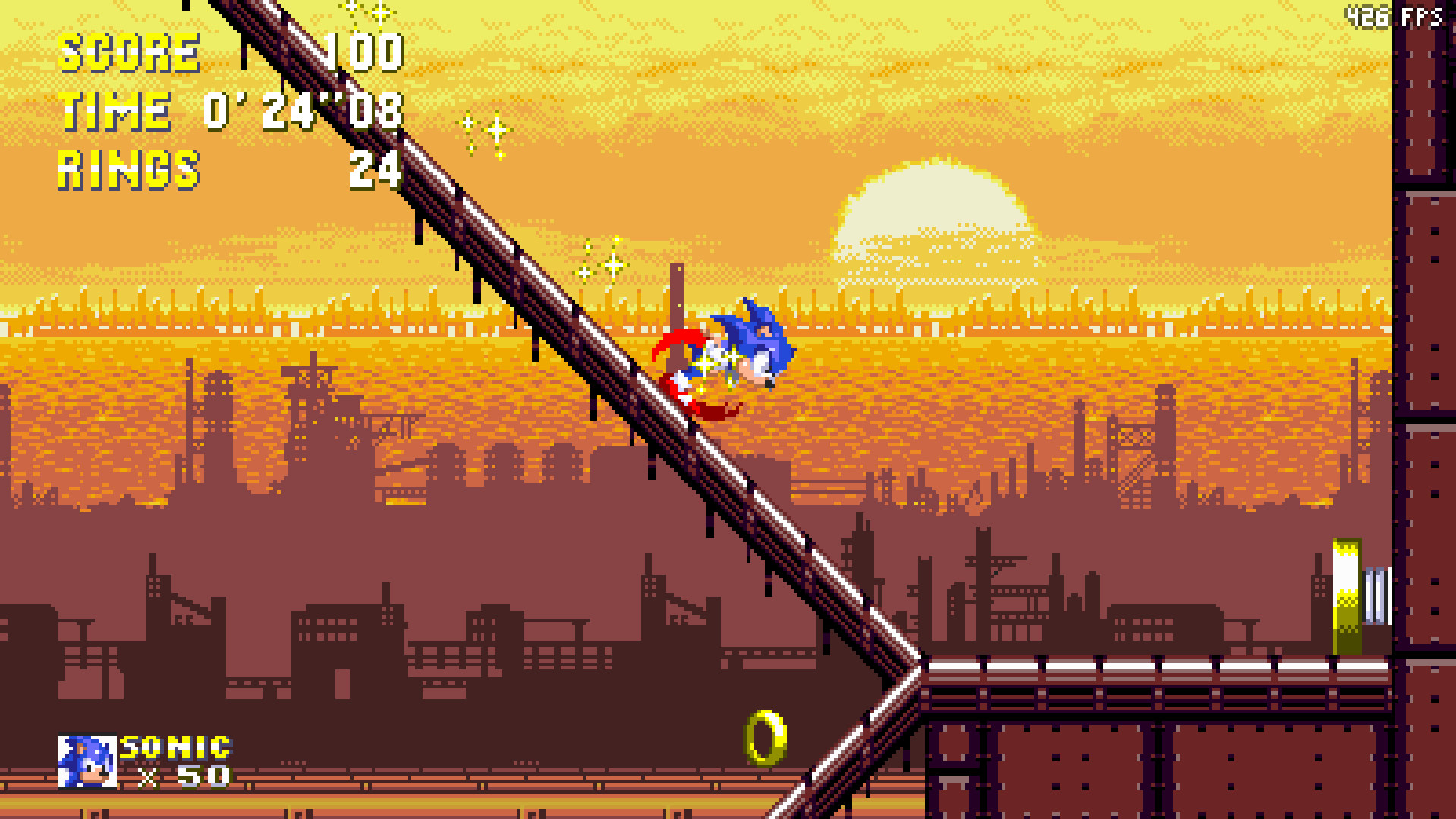 Sunset Park Zone Work In Progress for Sonic 3 A.I.R. | S3AIR Works In ...