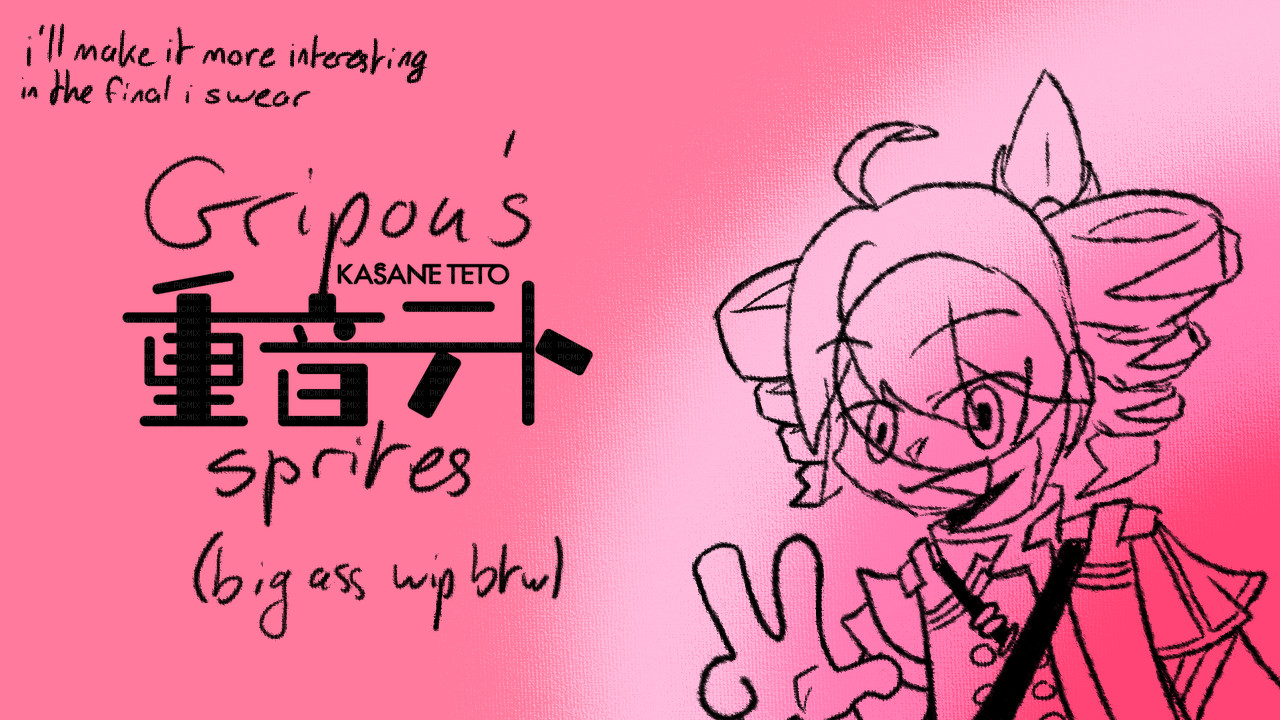 Gripou's Kasane Teto sprites (WIP PAGE!!) Work In Progress for Friday ...