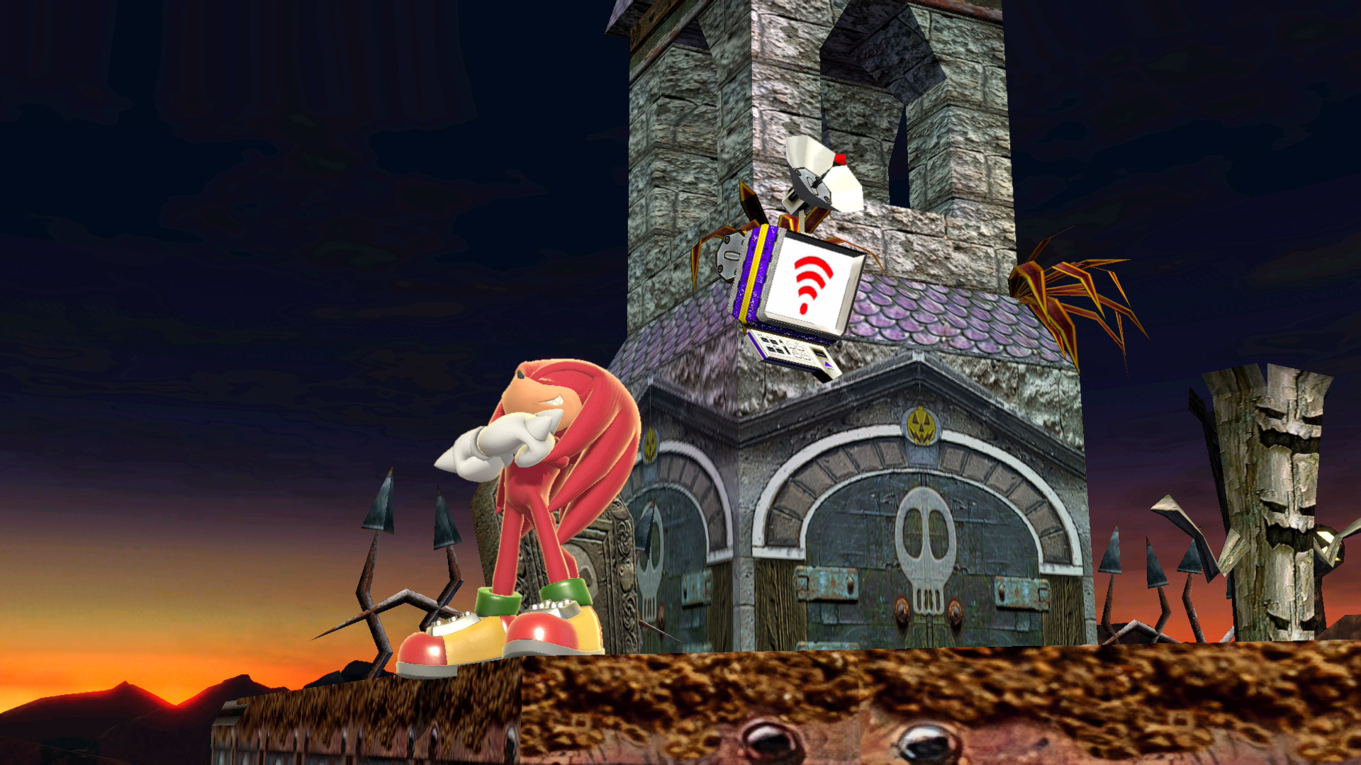 Knuckles the Echidna Moveset Work In Progress for Super Smash Bros ...