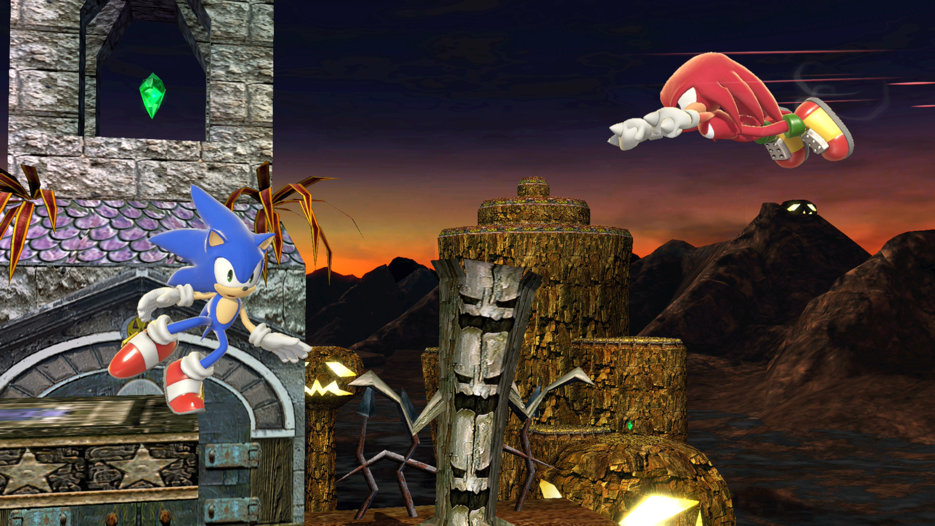 Knuckles the Echidna Moveset Work In Progress for Super Smash Bros ...