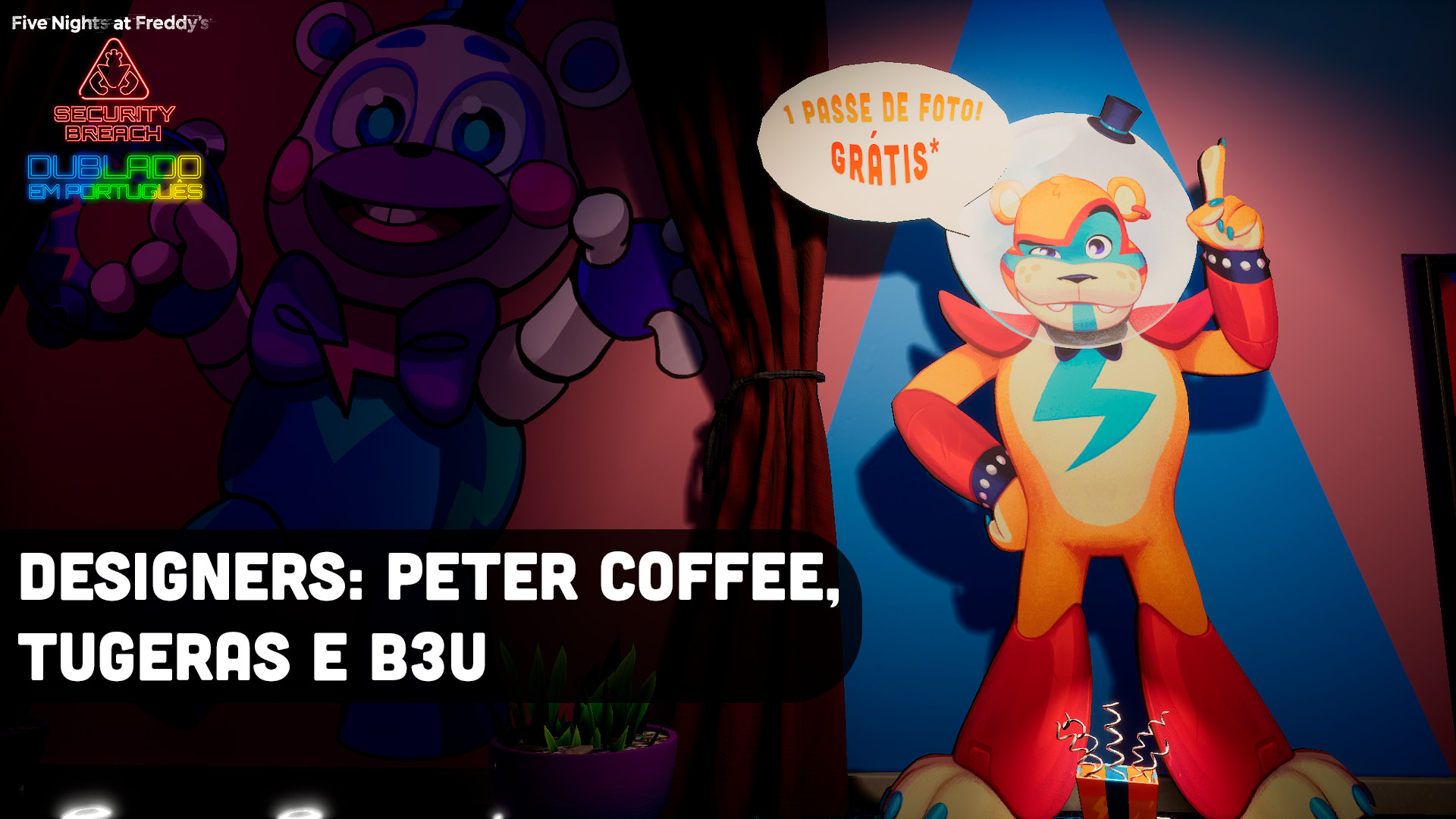 Security Breach Dublado em Português Work In Progress for Five Nights at Freddy's Security ...